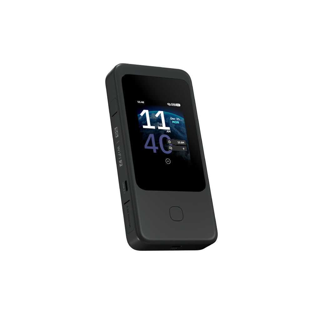 Mudi 7 (GL-E5800) | 5G NR Tri-band Wi-Fi 7 Travel Router — GL.iNet
