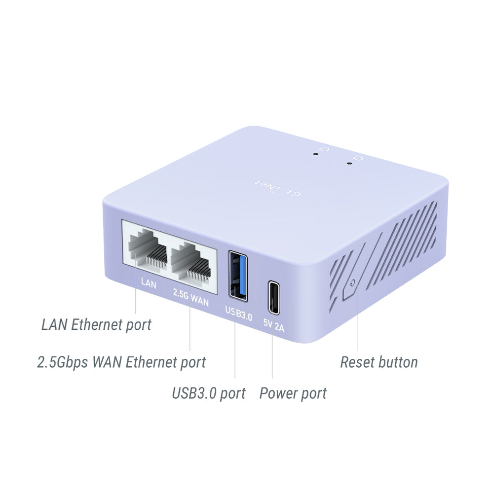 Brume 2 (GL-MT2500) VPN Security Gateway | ABS Plastic — GL.iNet