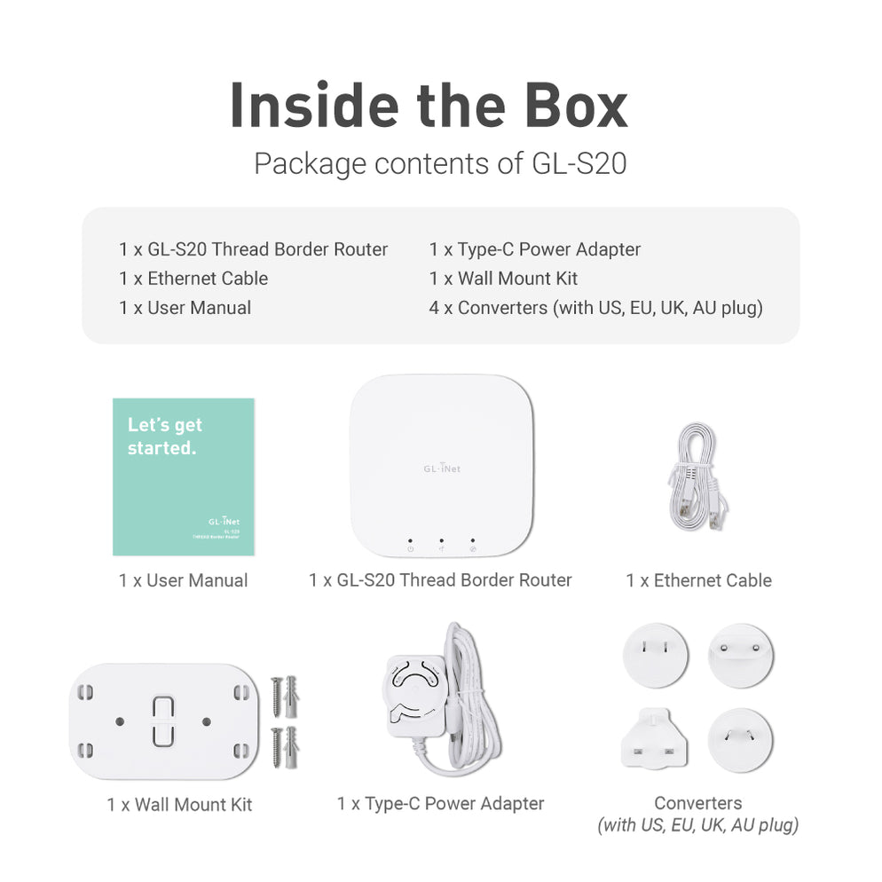 GL-S20 IoT Gateway | Thread Border Router — GL.iNet