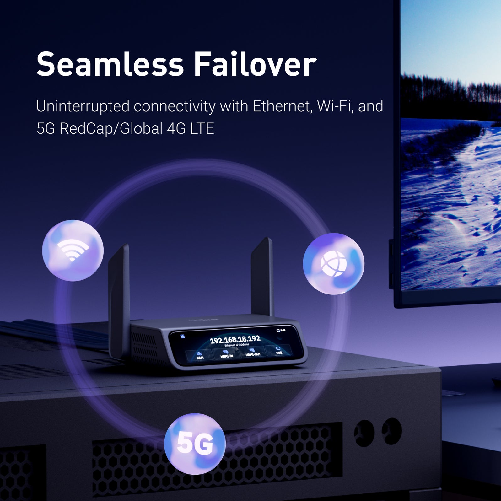 Comet 5G (GL-RM10RC) Wi-Fi 6 KVM over 5G RedCap GL.iNet