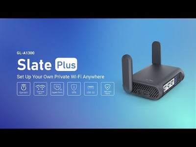 Slate Plus (GL-A1300) Ultra Efficient VPN Encrypted Gigabit Travel Rou ...